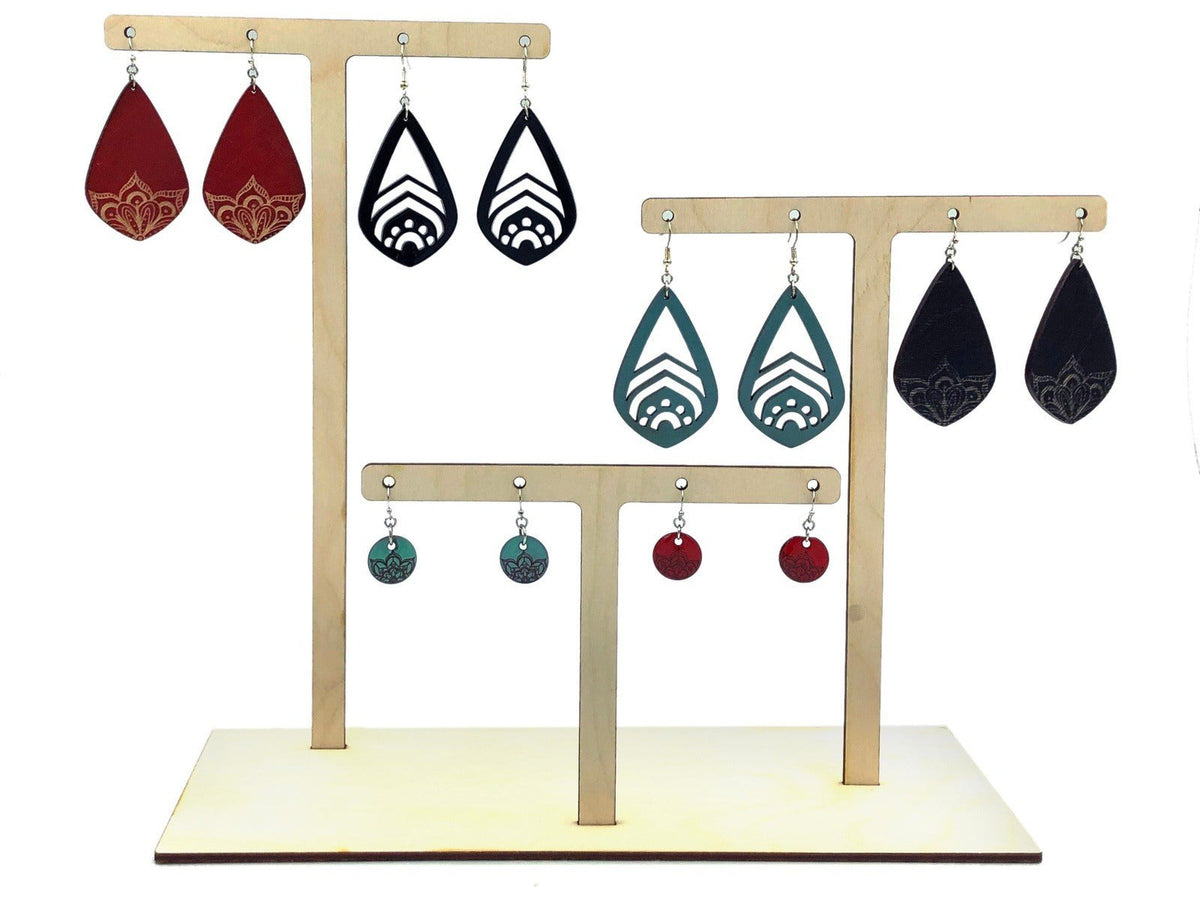 Earring Stand SVG, Earring Holder SVG, 3-Tree Tier SVG for Lasers ...